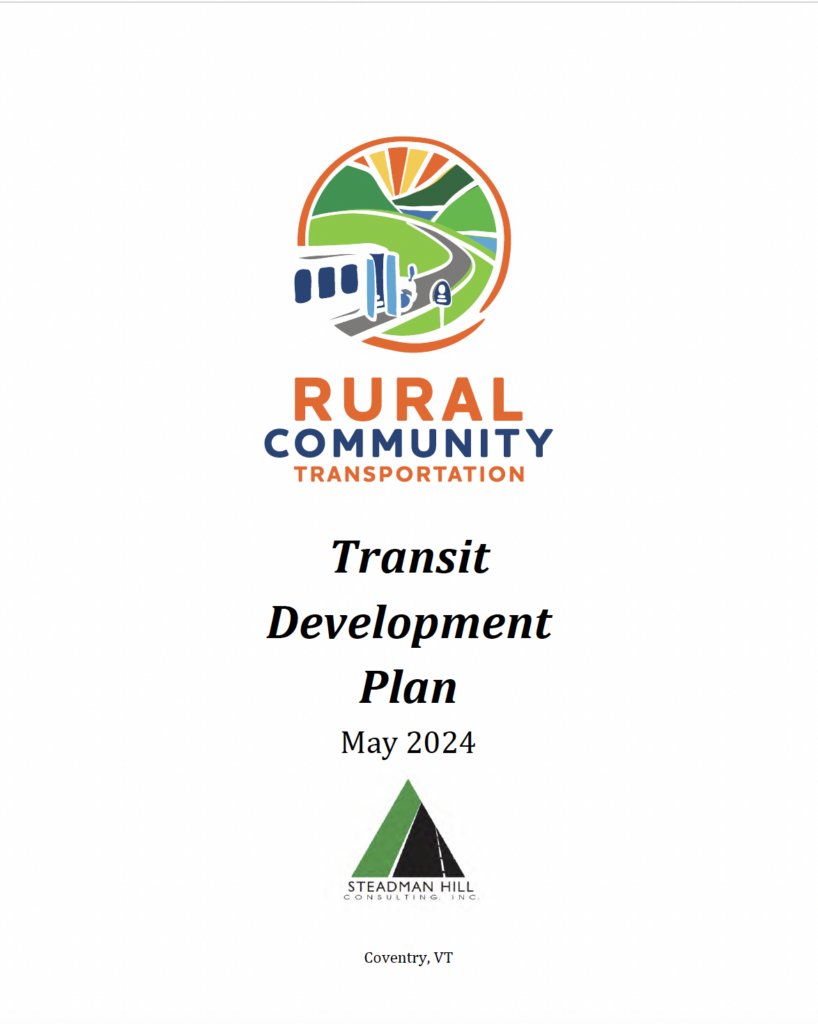 RCT Transit Development Plan - Rural Community Transportation